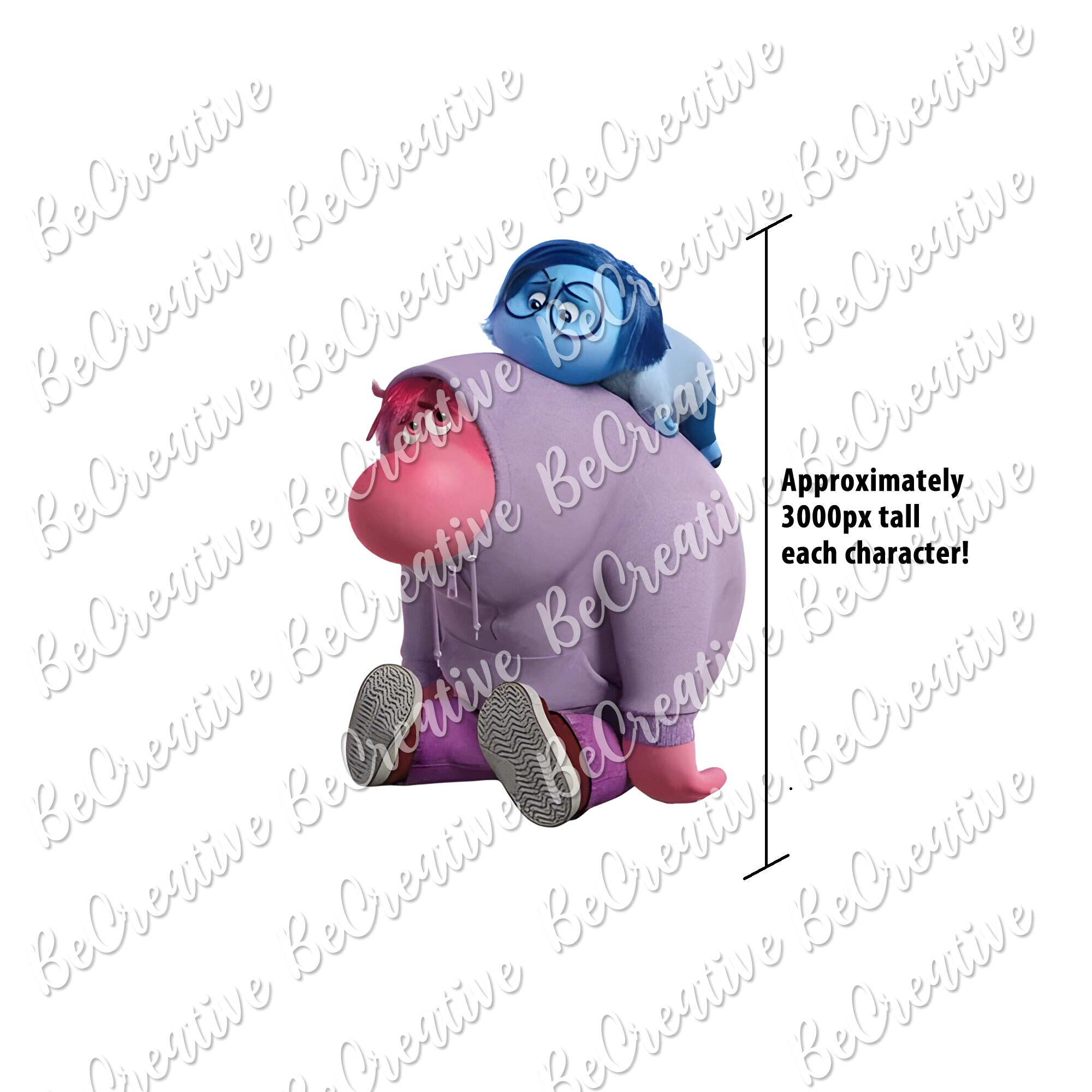 Inside Out 2 PNG Character Clipart: 36 Poses, Transparent Background ...