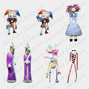 The Amazing Digital Circus 15 PNG Bundle - Instant Download, Circus ...