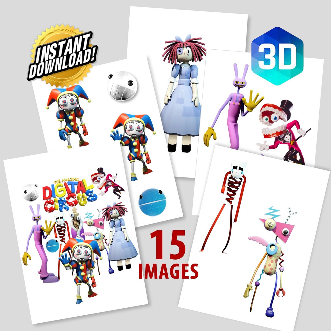 The Amazing Digital Circus 15 PNG Bundle - Instant Download, Circus ...