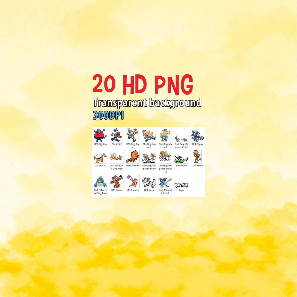 Dog Man Cartoon HD PNG Bundle | 300 DPI Transparent Background Images ...