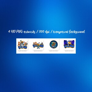 Dog Man Characters PNG Bundle - 4 HD Images, 300 DPI, Transparent ...