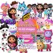 Gabby's Dollhouse PNG Character Clipart: 30 HD Transparent Images - Etsy