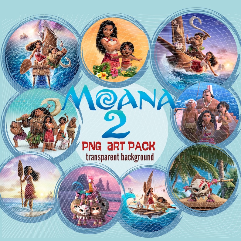 Moana 2 PNG Clipart: Gráficos con fondo transparente (Descarga digital ...