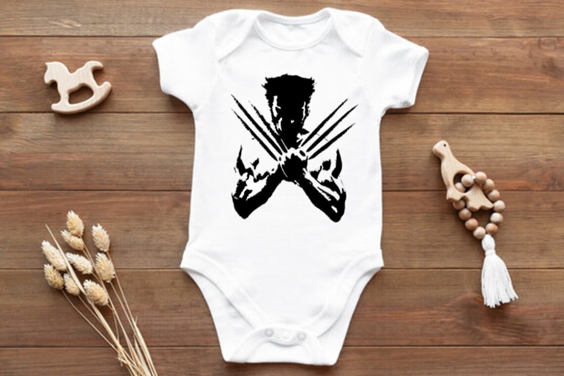 X-men Wolverine Baby Onesie wolverine Logo - Etsy