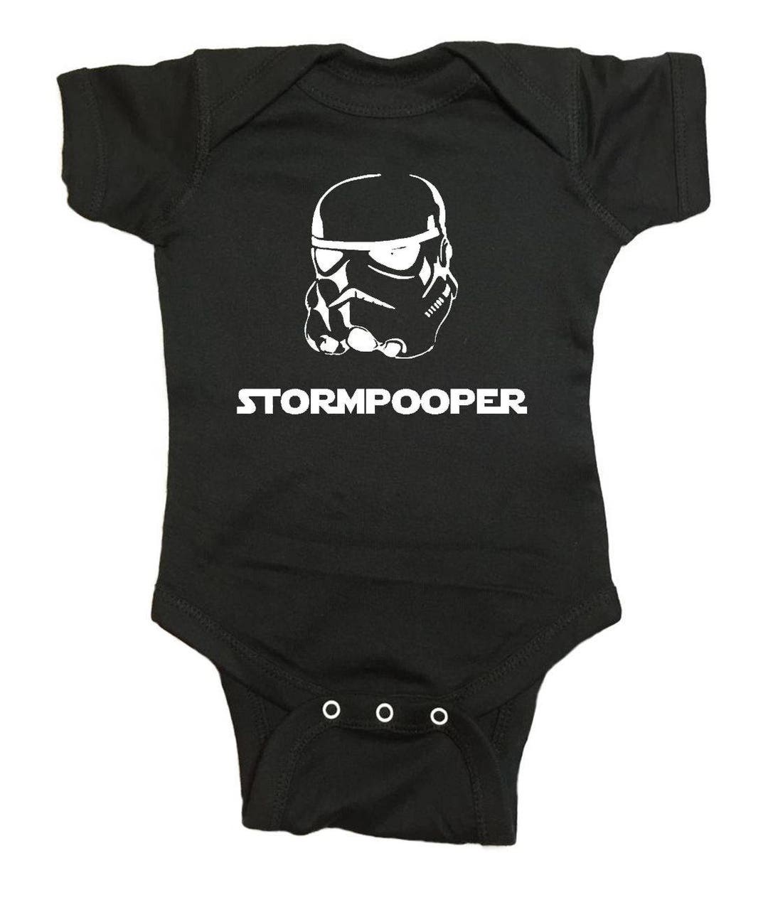 Star Wars Baby "storm Pooper" Bodysuit Baby Clothes - Etsy