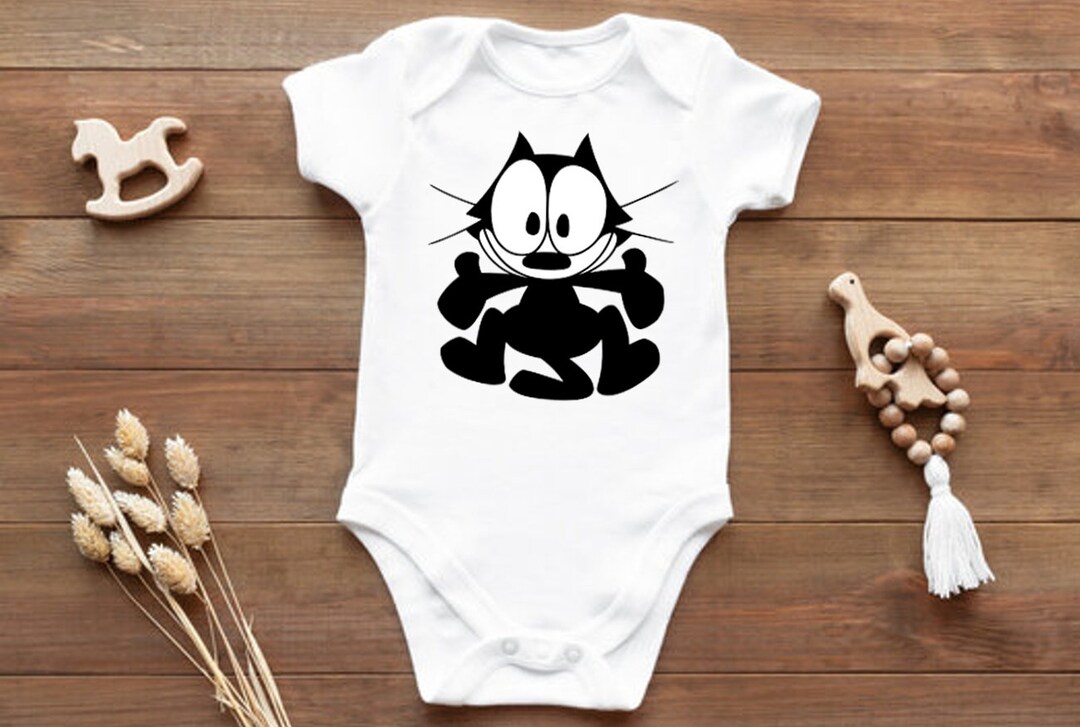 Felix the Cat Baby Clothing "cats" Bodysuit Baby Clothes - Etsy