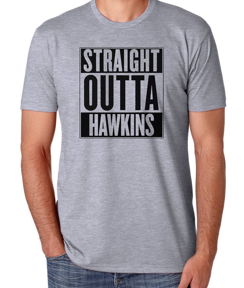 Stranger Things straight Outta Hawkins Mens | Etsy
