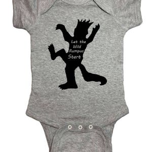 Where the Wild Things Are Baby "wild Rumpus" Bodysuit Baby Clothes - Etsy