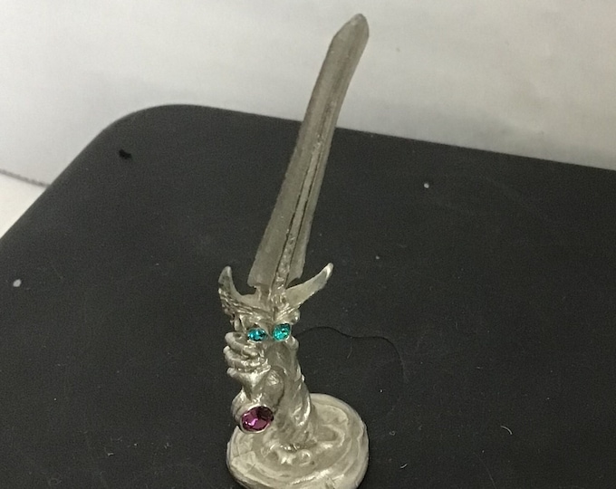 Pewter Vintage Excalibur Fantasy Sword - Etsy