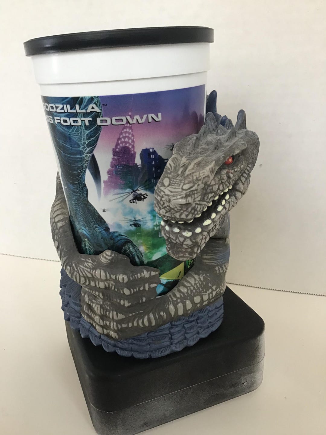 Vintage Taco Bell Godzilla Movie Cup With Holder - Etsy