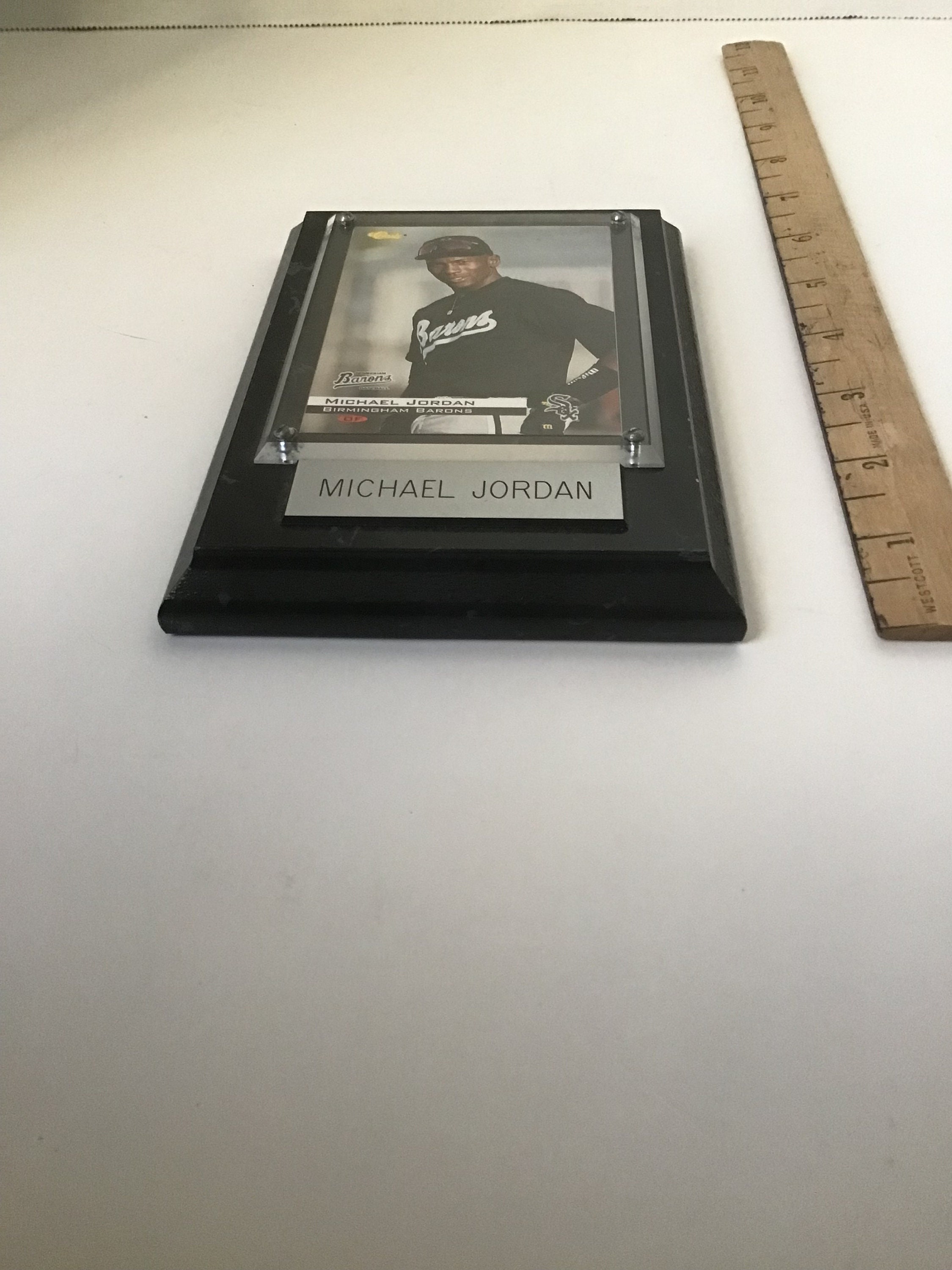 Michael Jordan Baseball Card Plaque - Etsy