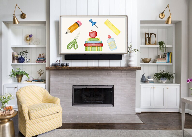 Frame TV Art | Back to School | First Day of School | School Frame TV ...