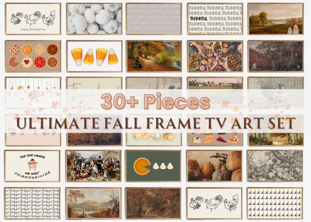 30+ Autumn & Fall Frame TV MEGA Bundle | Ultimate Fall Frame Tv Art Set ...