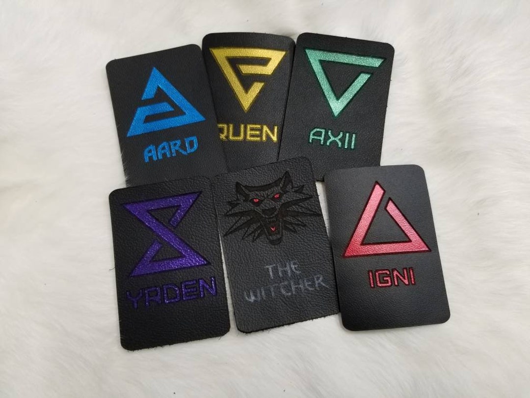 Mini Leather Witcher Bookmarks set of 6 - Etsy
