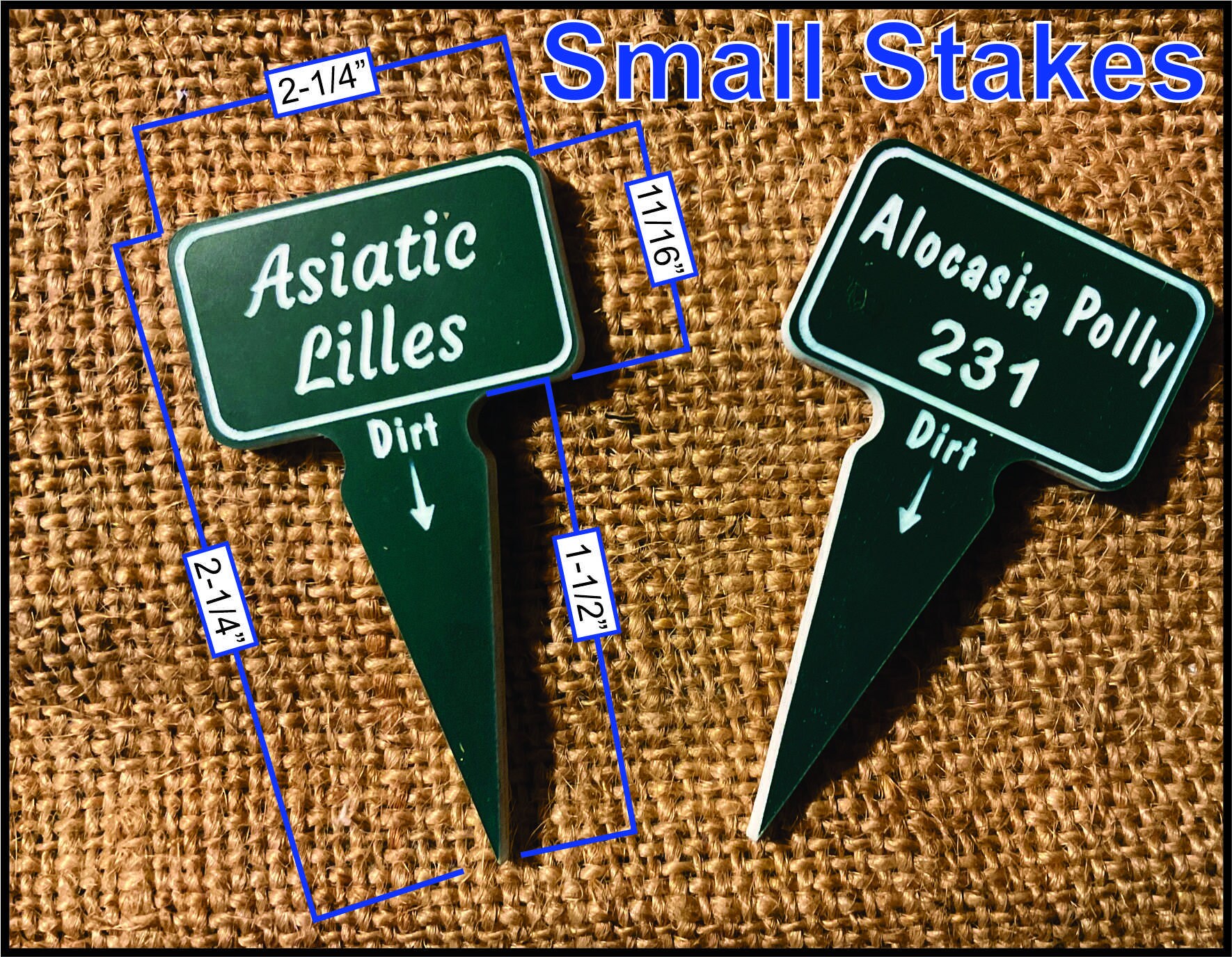 Plant Stake and Tags, Serialized, Barcodes or Just the Name. Comes ...