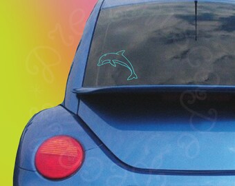 Dolphin Car Decal - Etsy