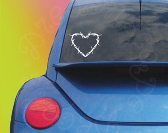 Barbed Wire Car Decal - Etsy