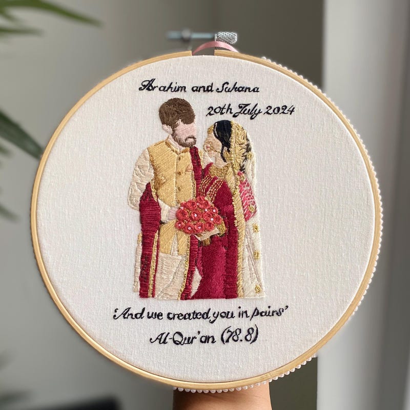 Wedding Embroidery Hoop - Etsy