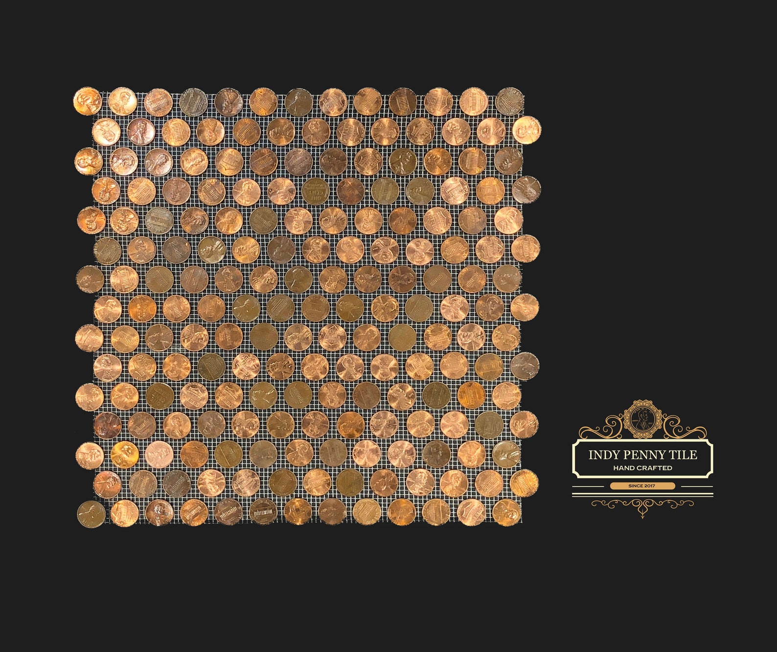 Tile Sheets of US Copper Pennies. Penny Floor and Backsplash Tiles (12 ...