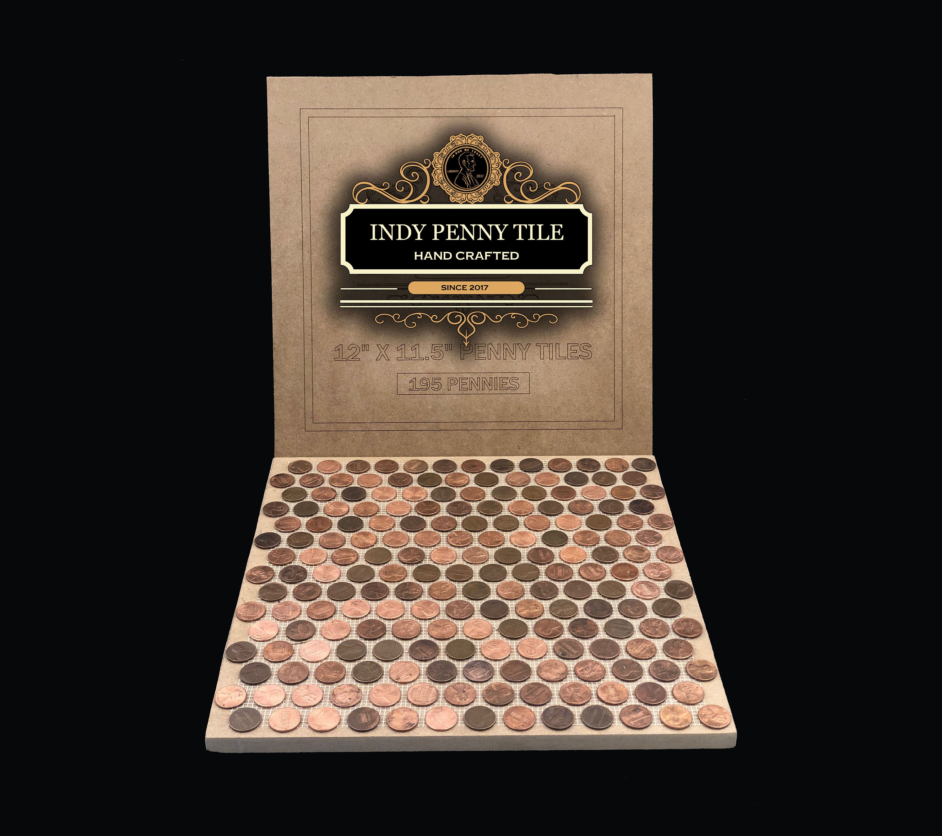 Tile Sheets of US Copper Pennies. Penny Floor and Backsplash Tiles (12 ...