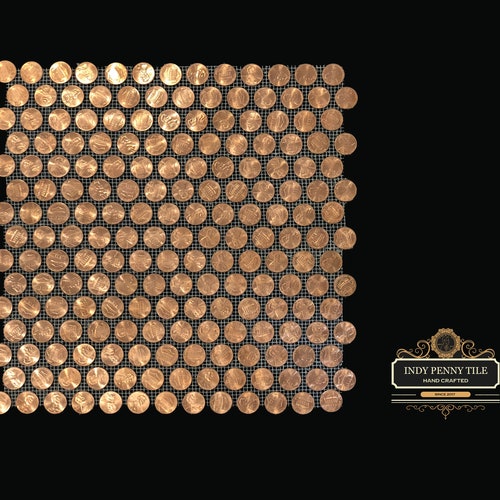 Tile Sheets of US Copper Pennies. Penny Floor and Backsplash - Etsy