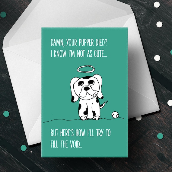 PDF Death of Pet Dog Sympathy Card Pet Loss Card Pet | Etsy