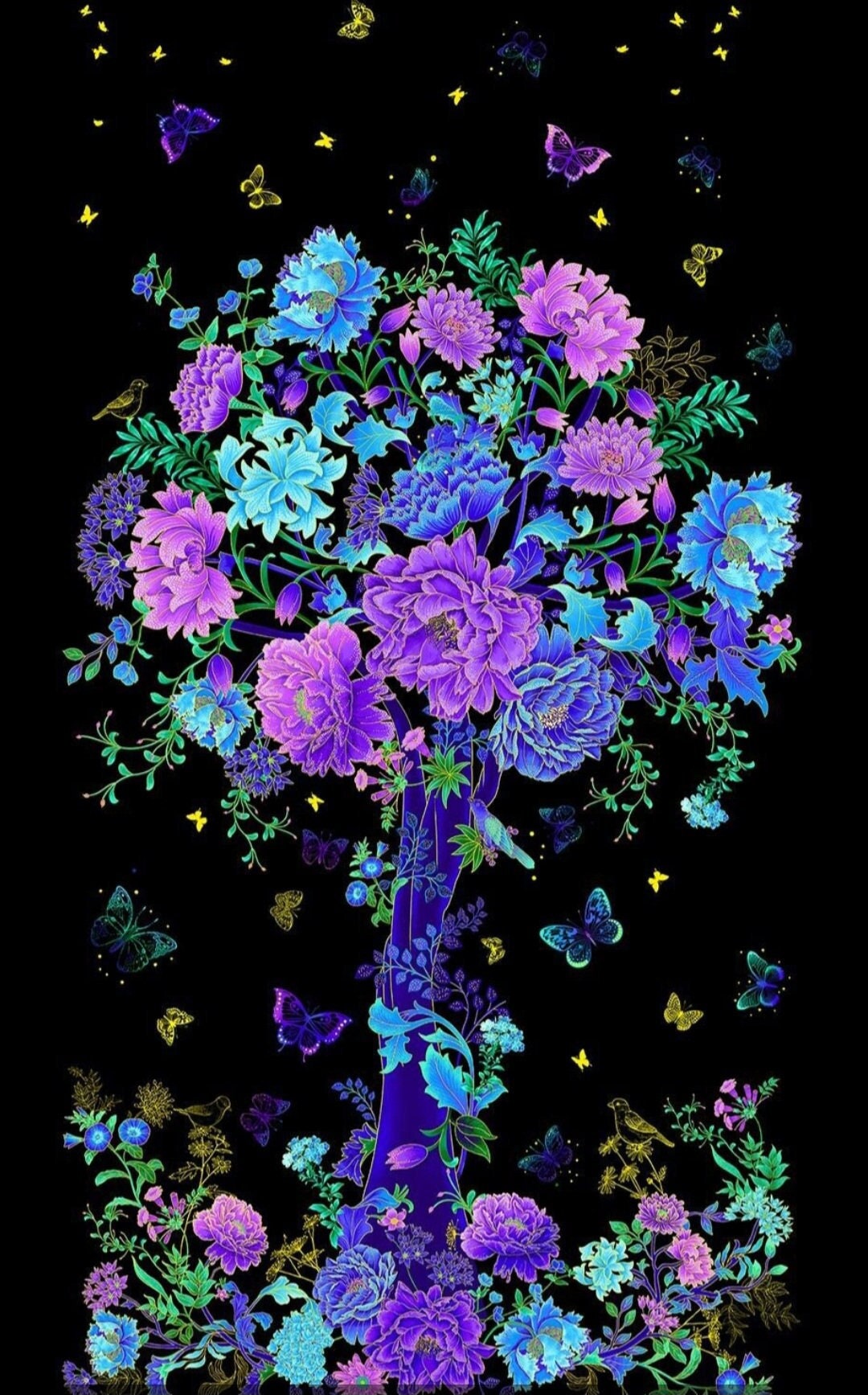 Luminous by Chong A Hwang for Timeless Treasures Metallic Purple and ...