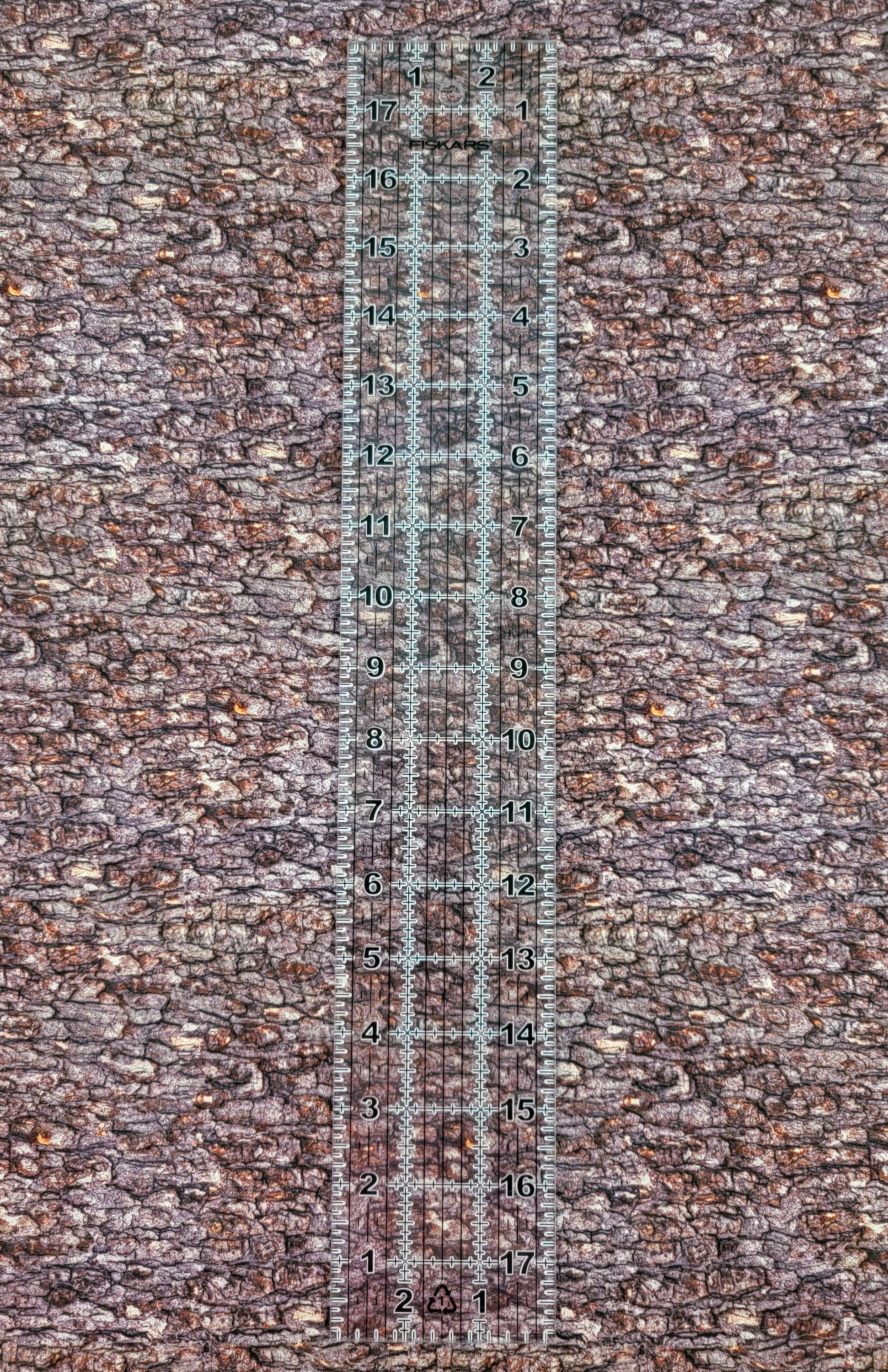 Elizabeth Studio Landscape Medley Reddish Brown Tree Bark Cotton Quilt ...