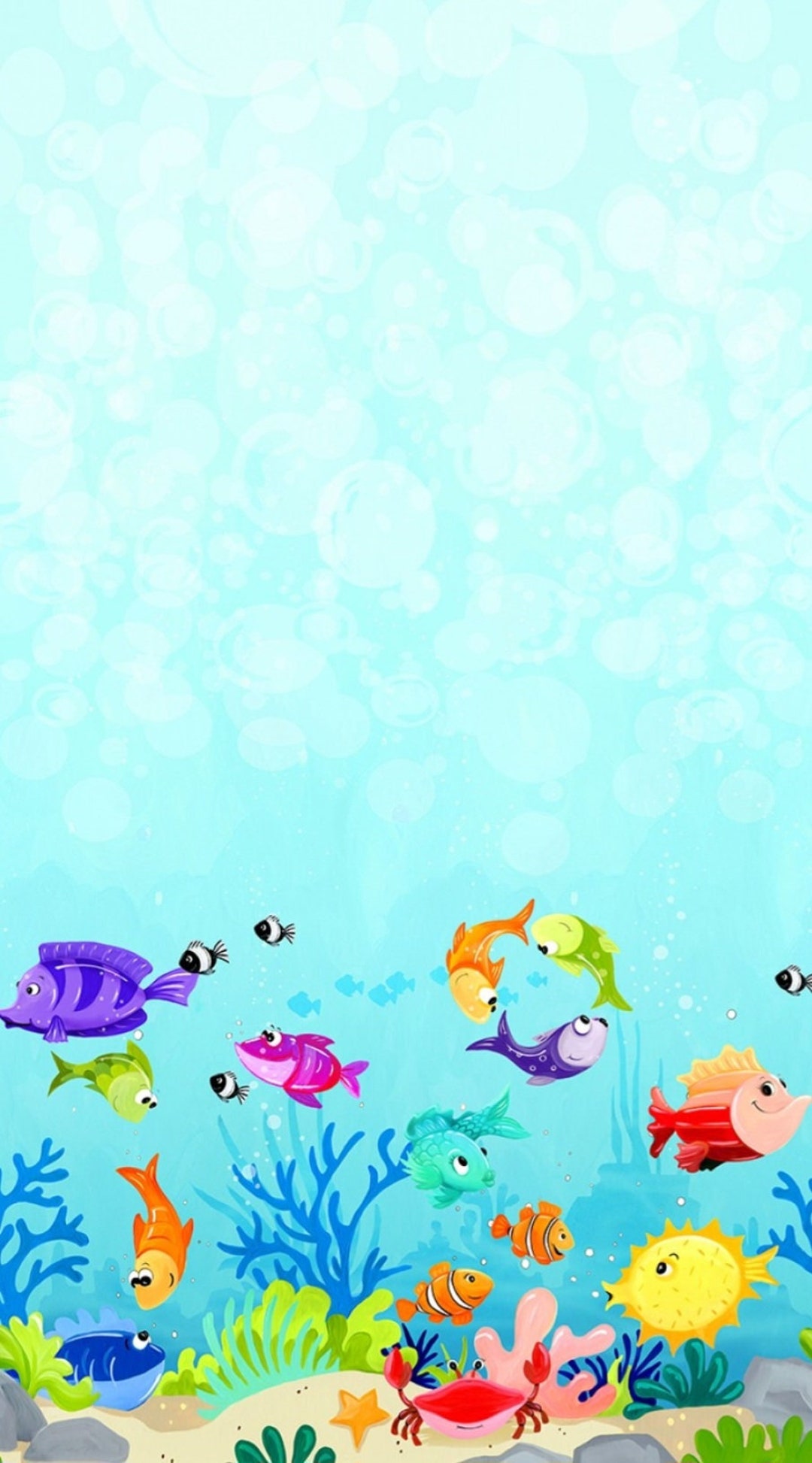 Susybee Under the Sea Fish Friends Border Stripe Cotton Quilt Fabric - Etsy