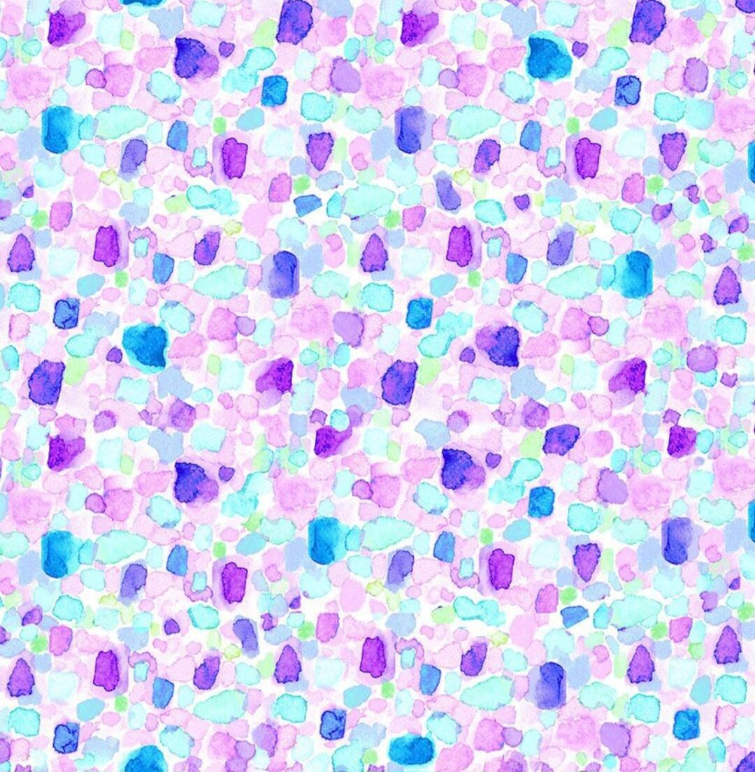 Bellagio by Timeless Treasures Purple, Blue, and Turquoise Abstract ...
