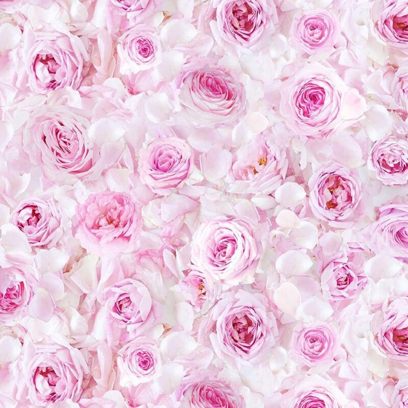 Pink Roses Fabric - Etsy