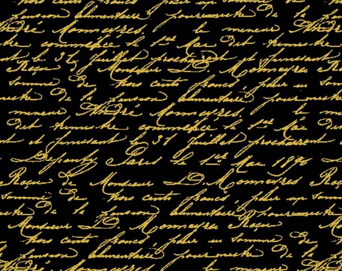 Gilded Rose by Chong A Hwang for Timeless Treasures Small Metallic Gold ...