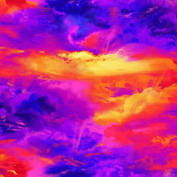 Sunset Fabric - Etsy