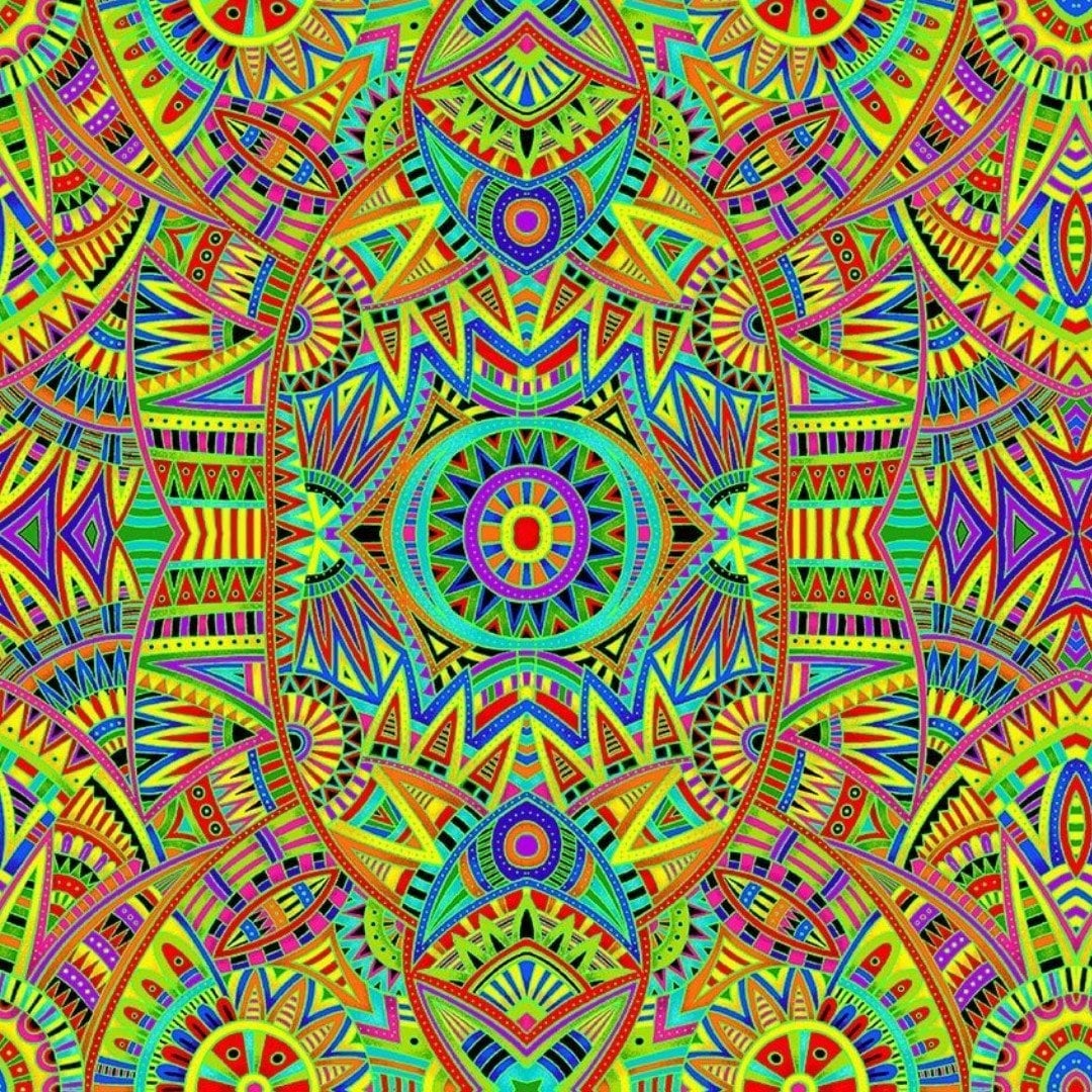 African Sunset by Chong A Hwang for Timeless Treasures Multicolor ...