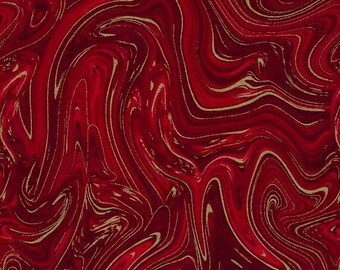Red Swirl Fabric - Etsy