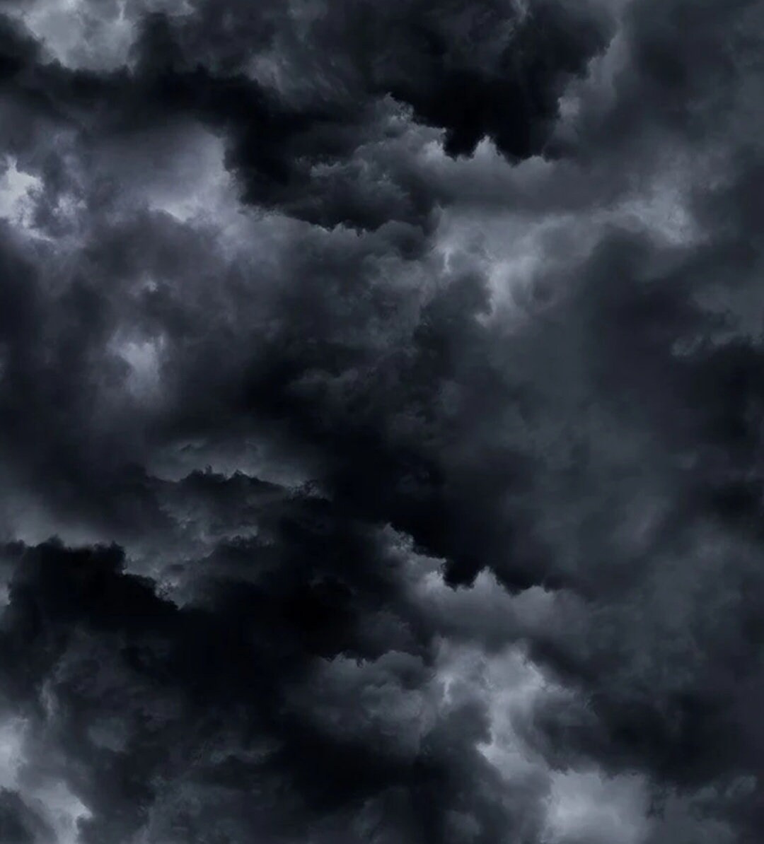 Timesless Treasures Dragons Lair Dark Night Stormy Gray Clouds Cotton ...