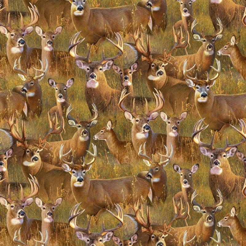 Deer Fabric - Etsy