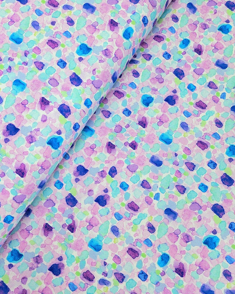 Bellagio by Timeless Treasures Purple, Blue, and Turquoise Abstract ...