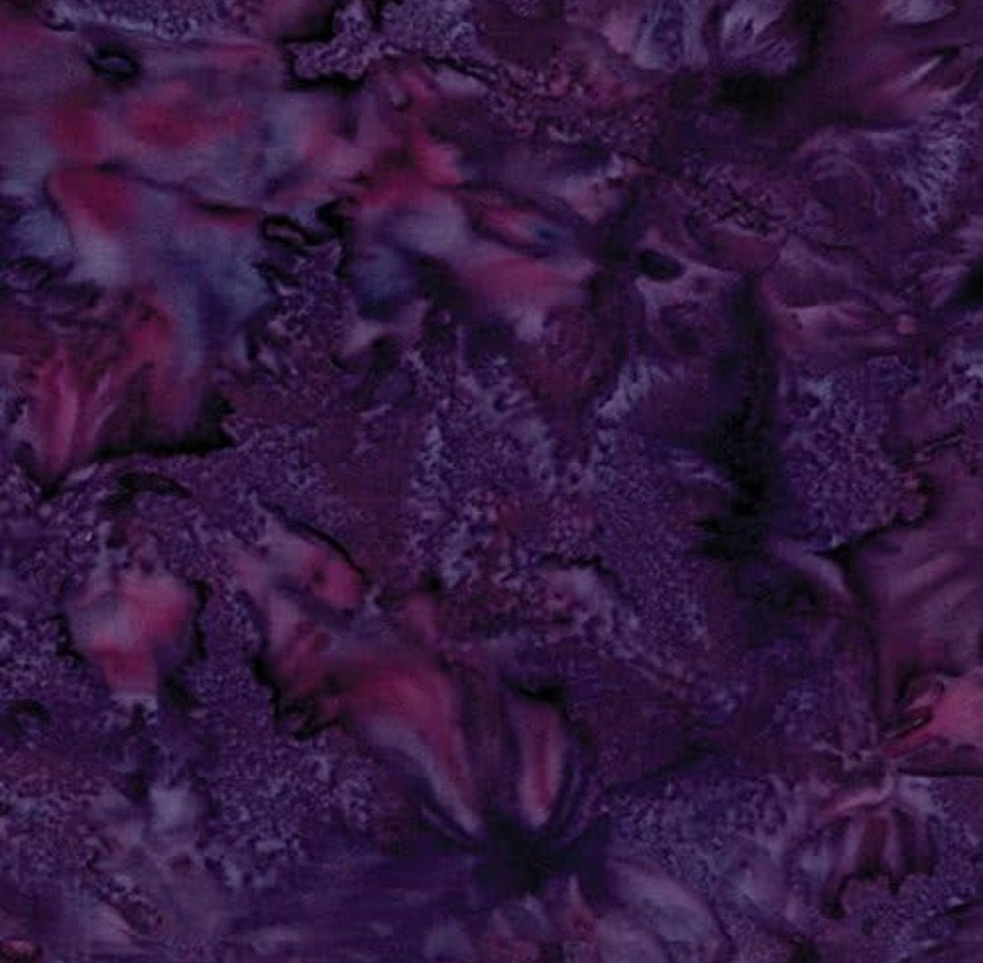 Hoffman Merlot Bali Dark Purple Watercolor Batik Cotton Quilt Fabric - Etsy