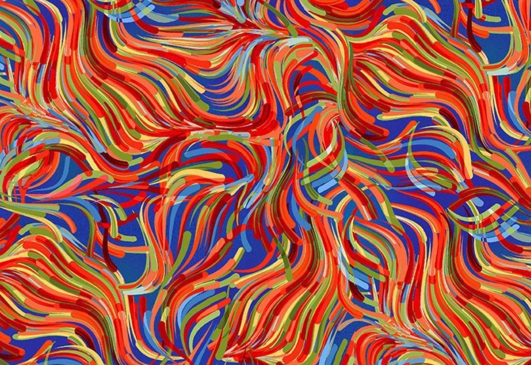 Timeless Treasures Sunset Poppies by Chong A Hwang Red, Green, Blue ... Timeless Treasures Sunset Poppies by Chong A Hwang Red, Green, Blue ...