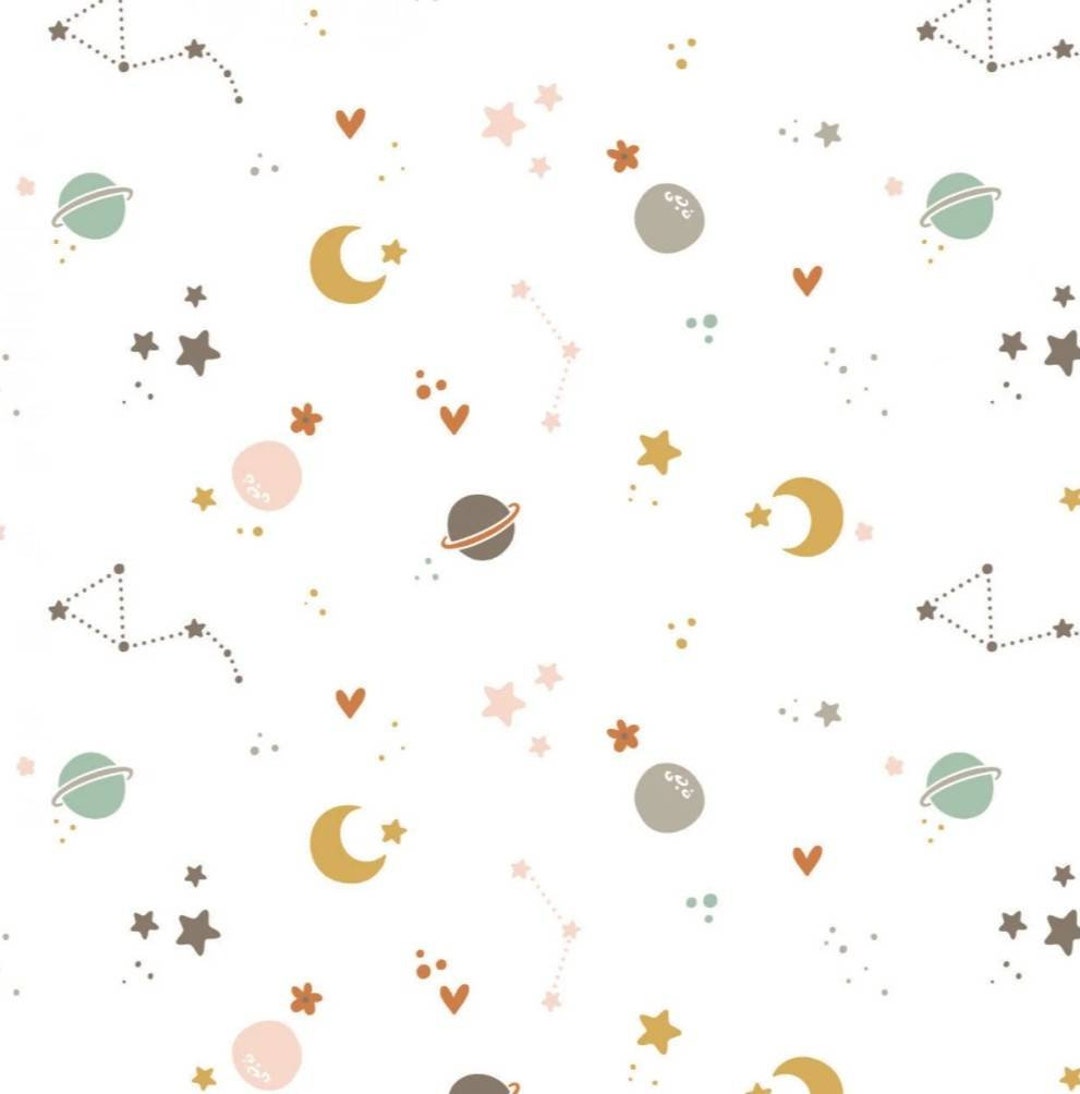 Cosmic Dreams Space Galaxy by Camelot on White Cotton Quilt Fabric - Etsy