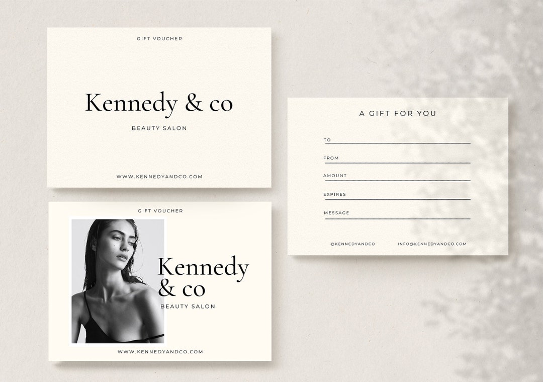 Canva Gift Voucher Template, Gift Certificate Template, DIY Gift ...