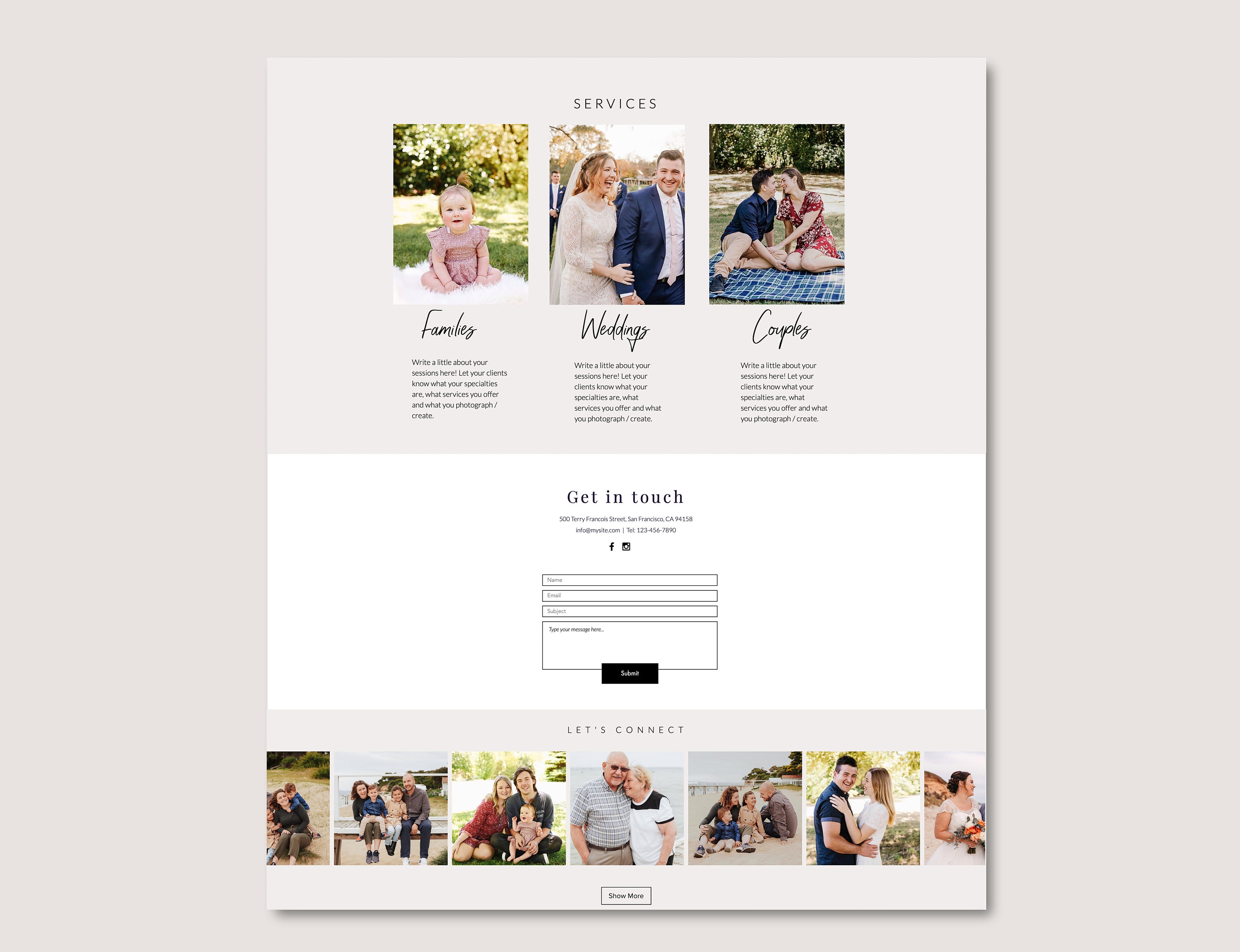 Wix Website Template, Website Template Customisable, Wix Theme, Pre ...