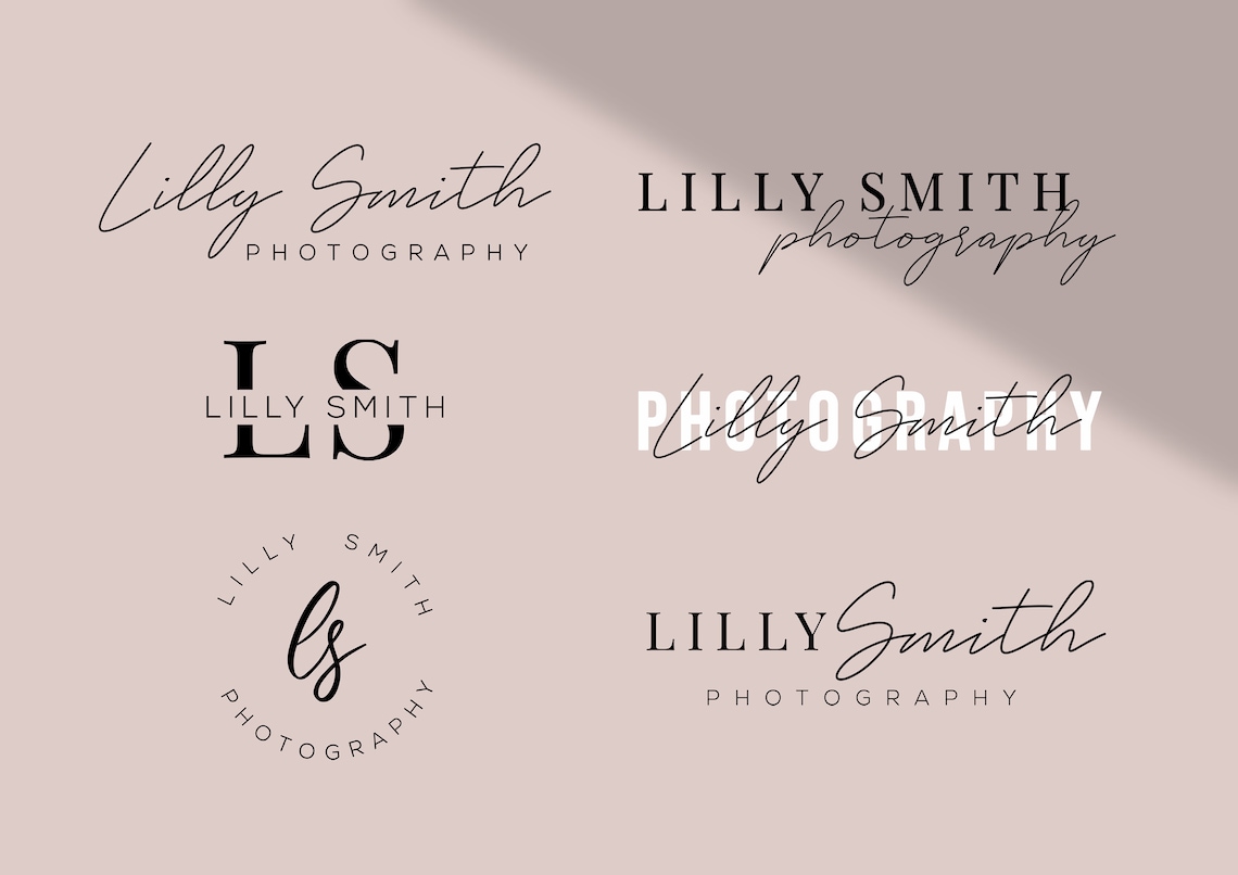 Pre-made Logo Templates Instant Download Logo Kit Simple | Etsy