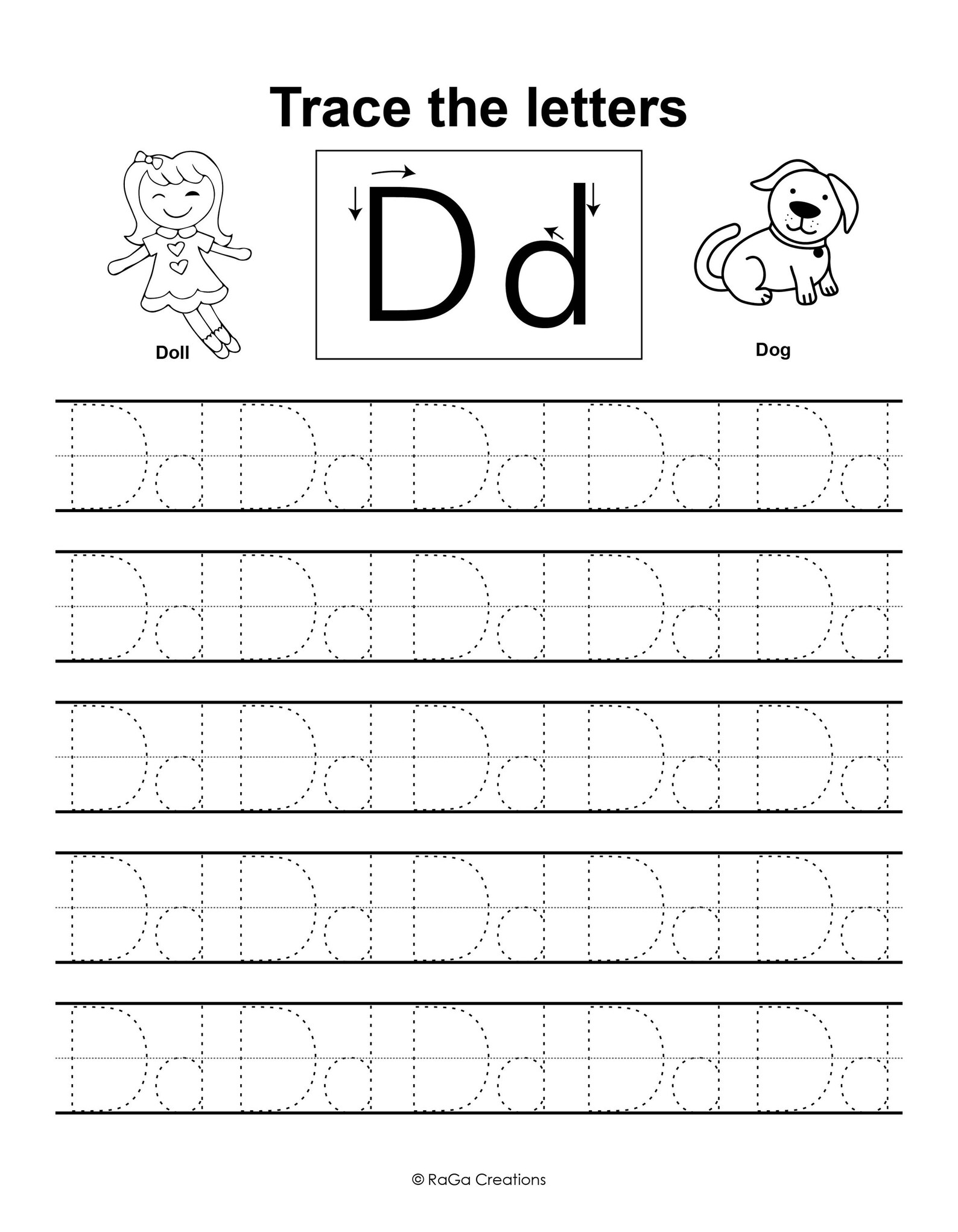 ABC Phonics Tracing: Handwriting Practice Sheets (digital Download) - Etsy