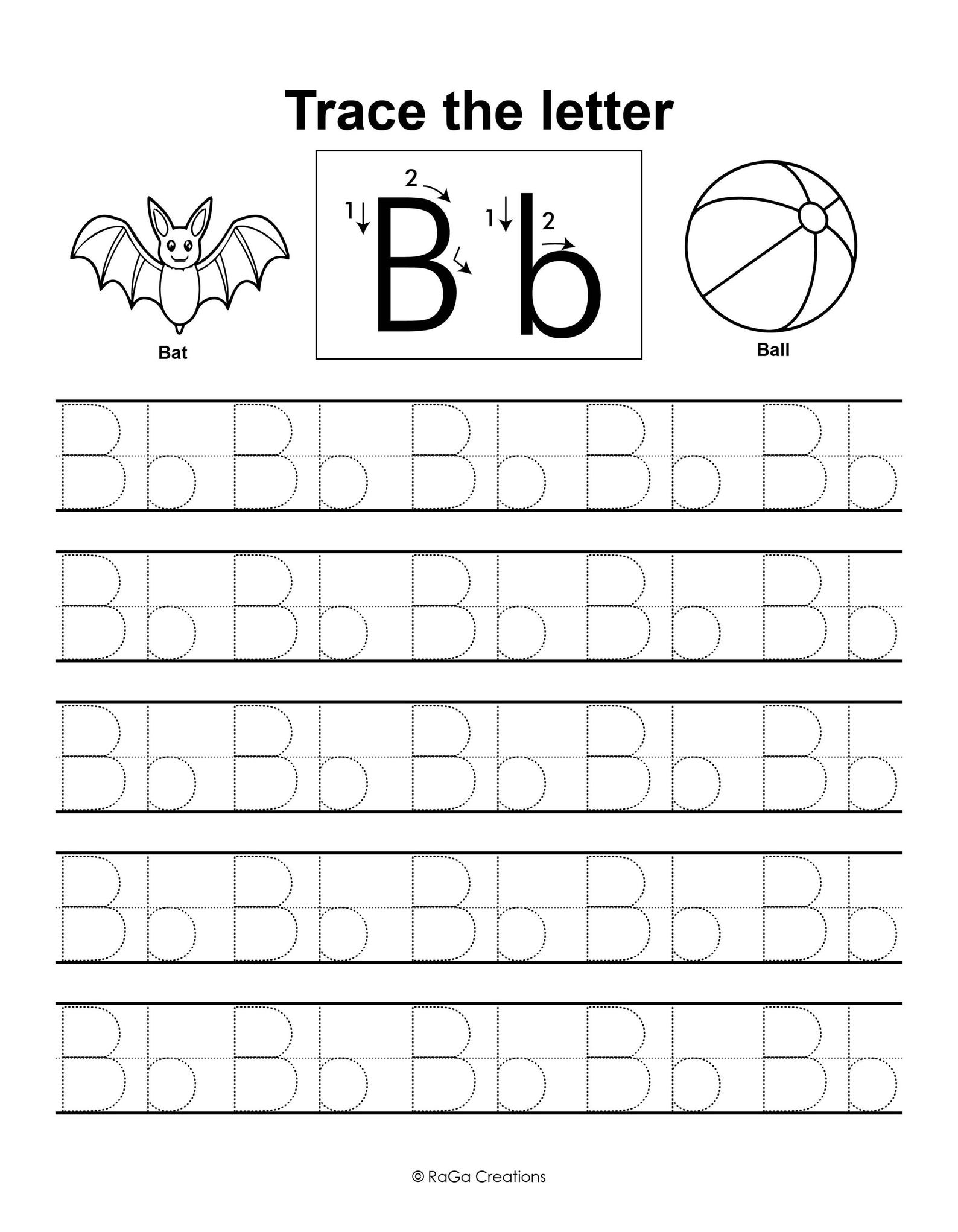 ABC Phonics Tracing: Handwriting Practice Sheets (digital Download) - Etsy
