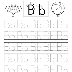 ABC Phonics Tracing: Handwriting Practice Sheets (digital Download) - Etsy