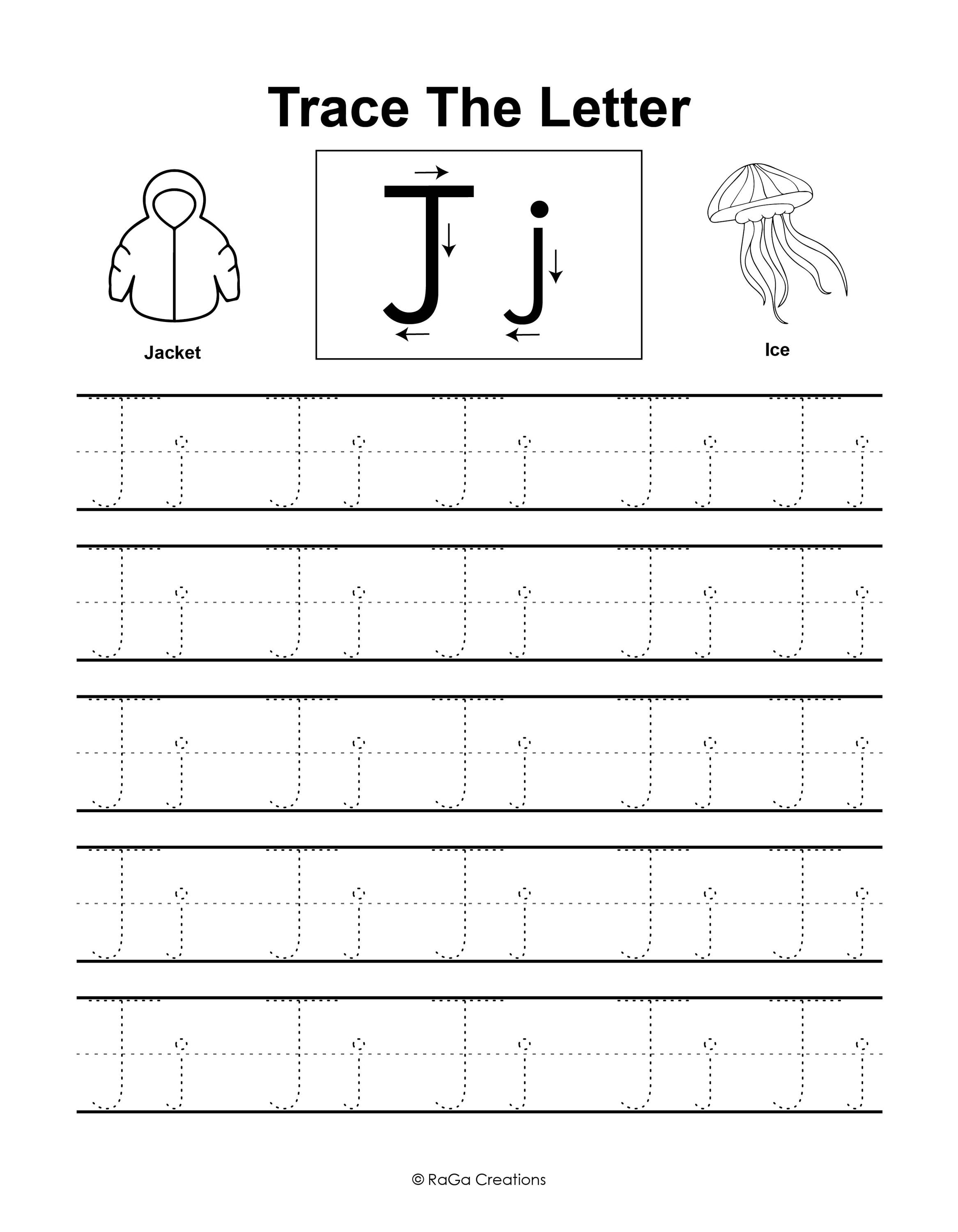 Alphabet Writing Pages, 26 ABC Phonics Tracing Sheet, Preschool ...