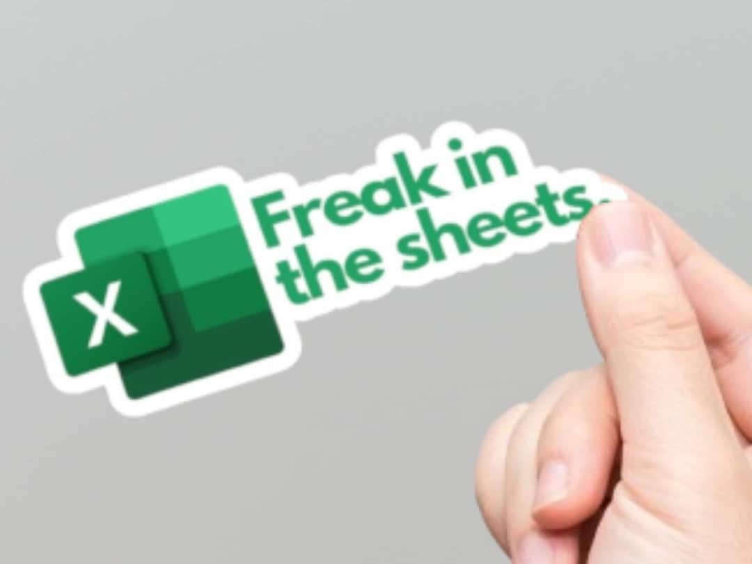 Freak in the Sheets Vinyl Sticker Excel / Data Science / Spreadsheets ...