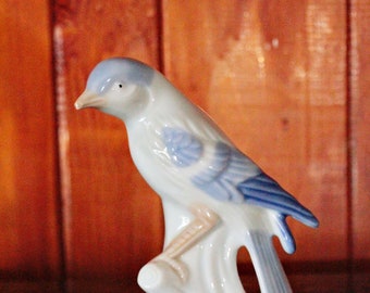 Vintage Porcelain Bird Figurine/uct Japan Wren Figure/porcelain Bird on ...